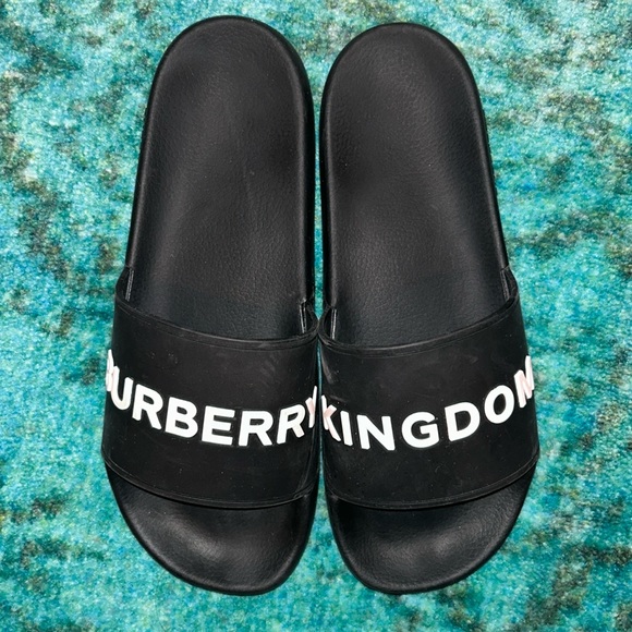 Burberry | Shoes | Burberry Slides Size 4 In Great Condition | Poshmark